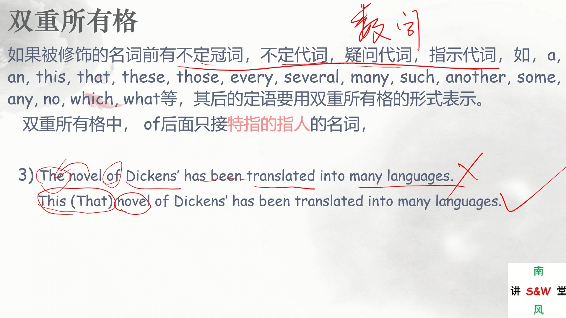 用不用双重所有格有什么区别?有哪些注意事项?