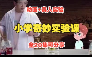 【全20集】奇妙科学实验课 20个动画讲解科学小实验 小学科学启蒙