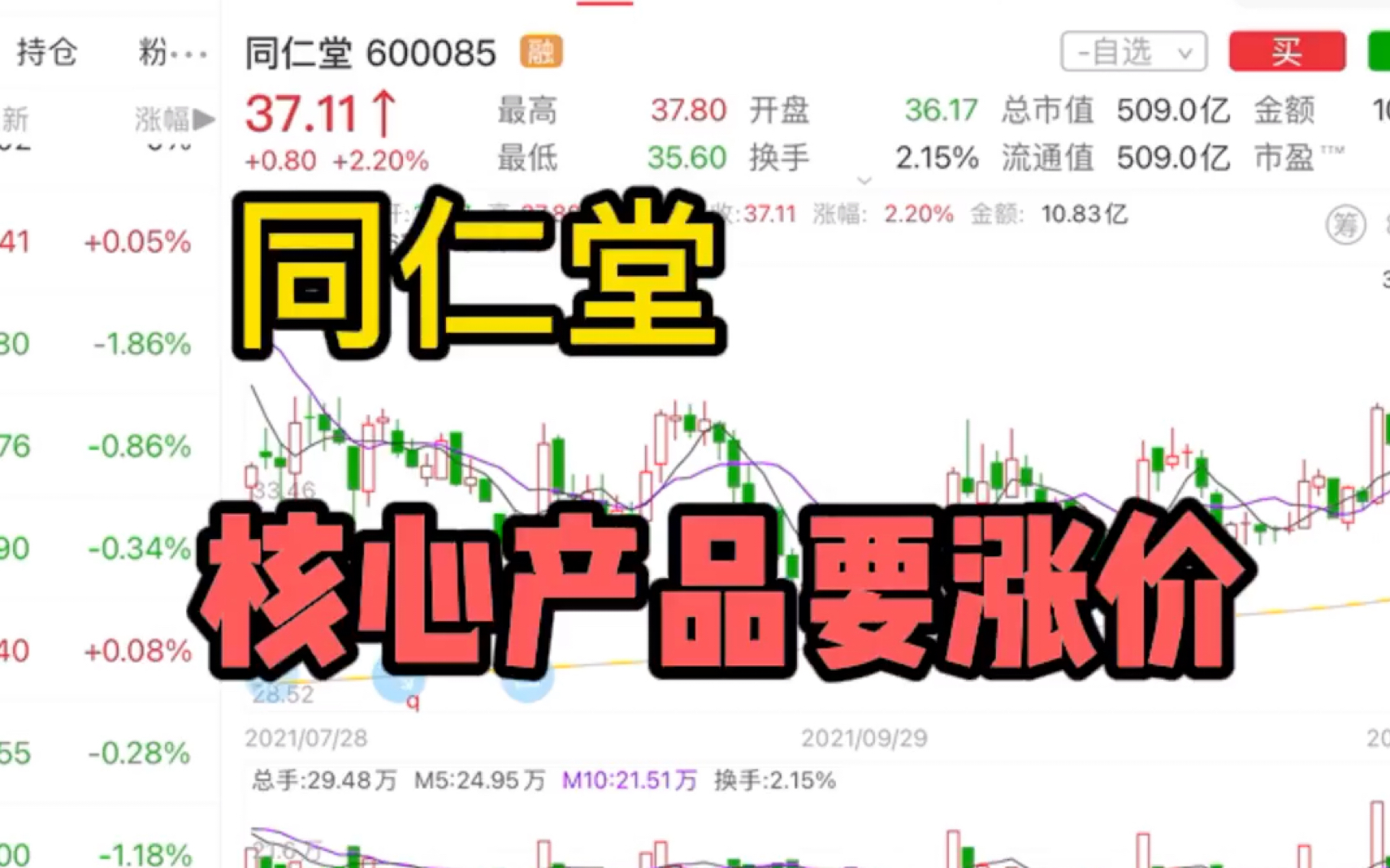 同仁堂核心产品安宫牛黄丸或将提价