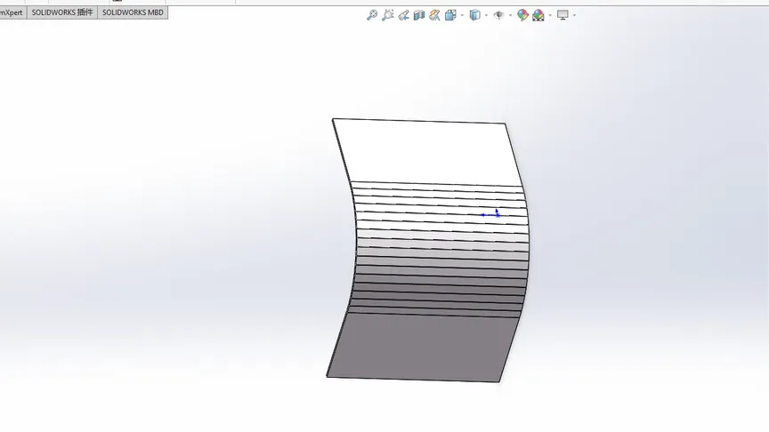 SOLIDWORKS-大R角如何做展开(巧用放样折弯)-非常简单