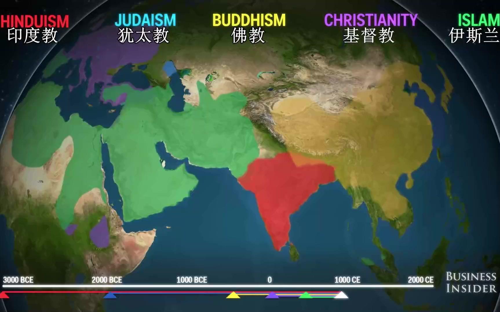 世界五大宗教是如何传播的?