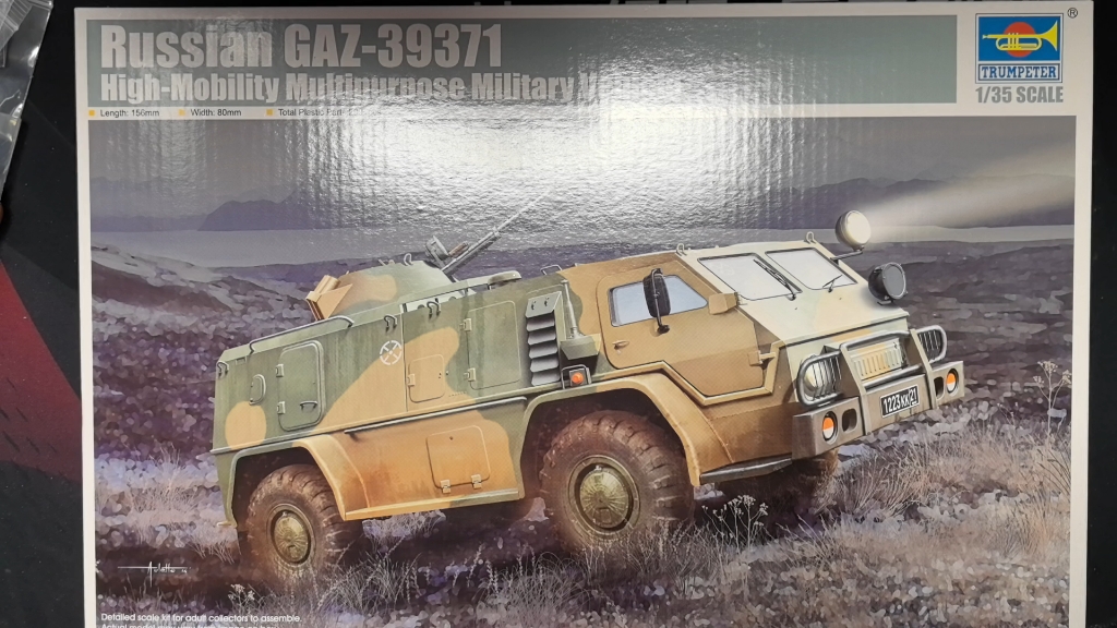 【模型评测】小号手 1/35 05594俄罗斯GAZ-39371高机动多用途车