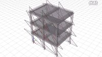 SeismoStruct 框架结构地震作用下结构弯矩动画