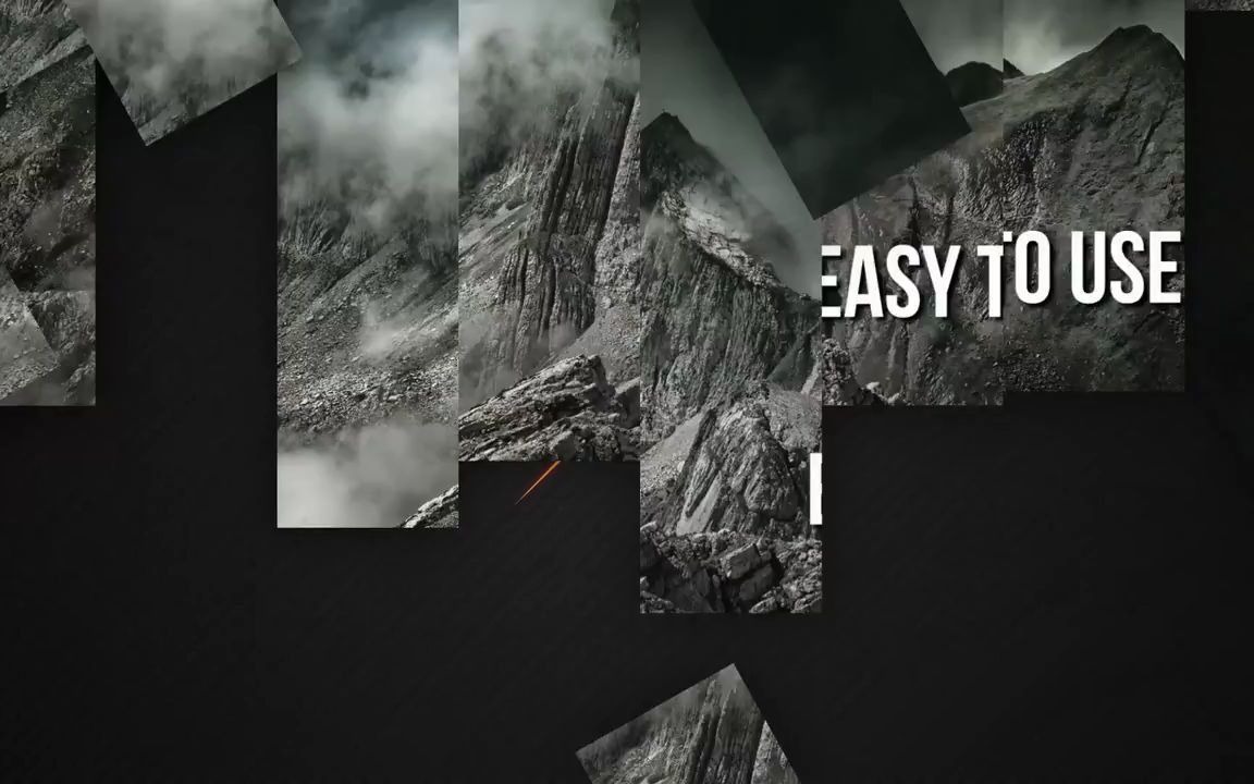 炫酷闪烁风格幻灯片动画PR模板