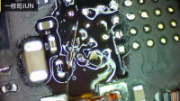 iPhone6plus偶尔屏幕闪白条, 触摸失灵, 显微镜下飞线完美解决!