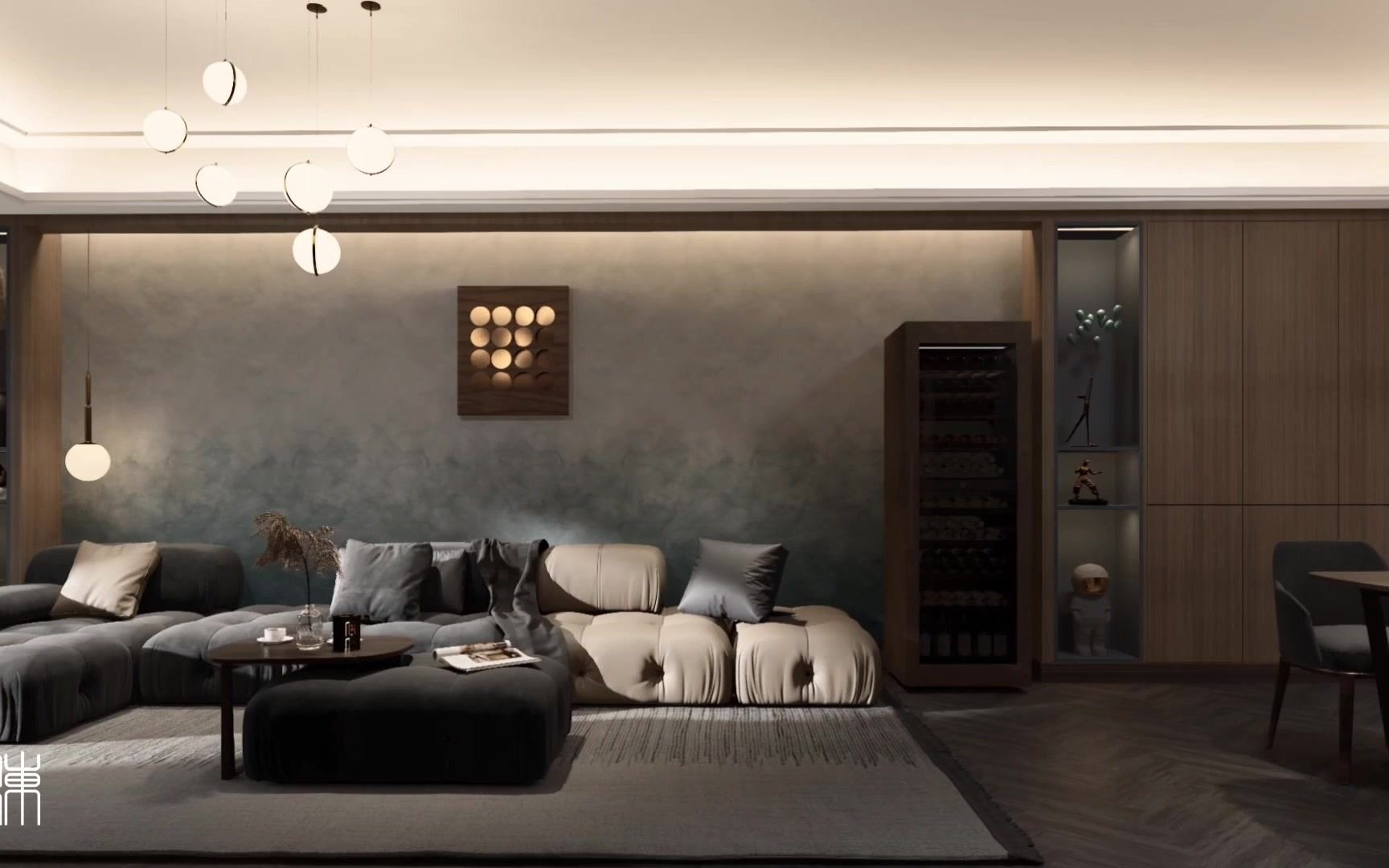 现代风格家居装饰设计漫游动画