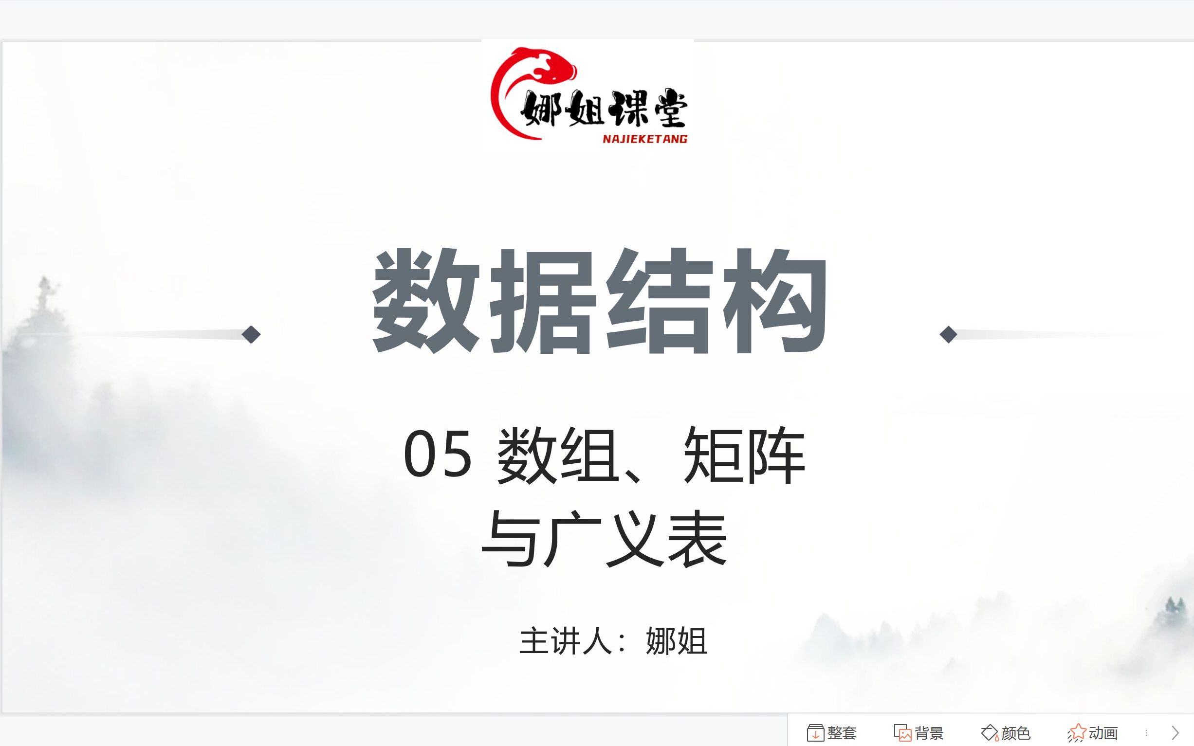 娜姐课堂之考研数据结构 - 05数组、矩阵与广义表(5.2 矩阵(上))