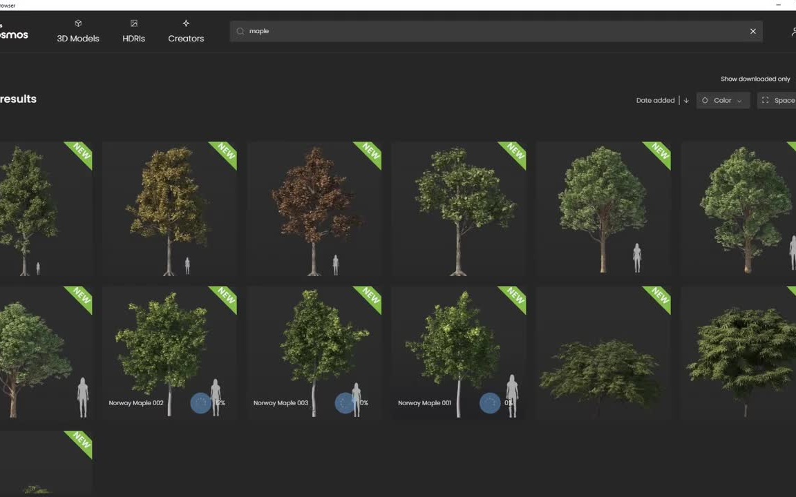 VR5.1官方模型库支持3D,SU,C4D等主流3维软件