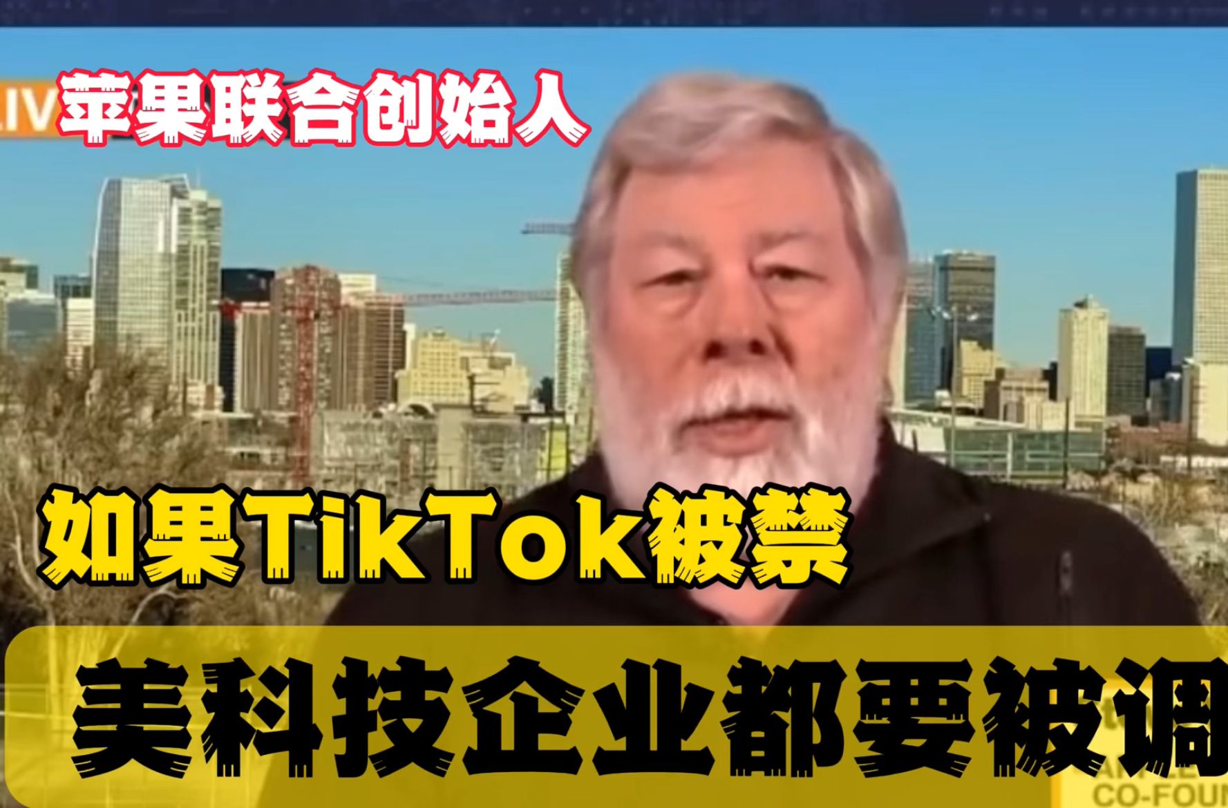 苹果联合创始人看不下去,如果TikTok被禁,美科技巨头都要被调查