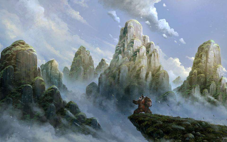 ...是我们很久之前做的一次【熊猫人临摹练习】相对而言更适合练习!