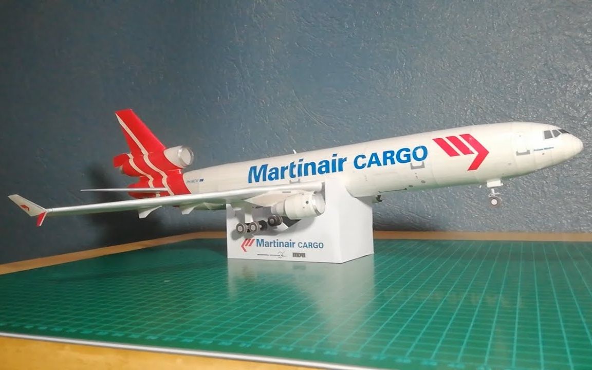 麦道MD-11F 客机纸模型 制作过程