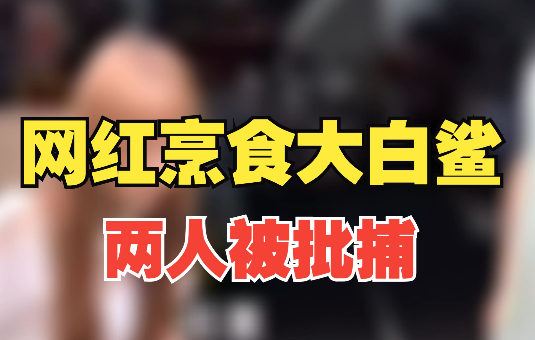 涉嫌危害珍贵、濒危野生动物罪!网红烹食大白鲨两人被批捕