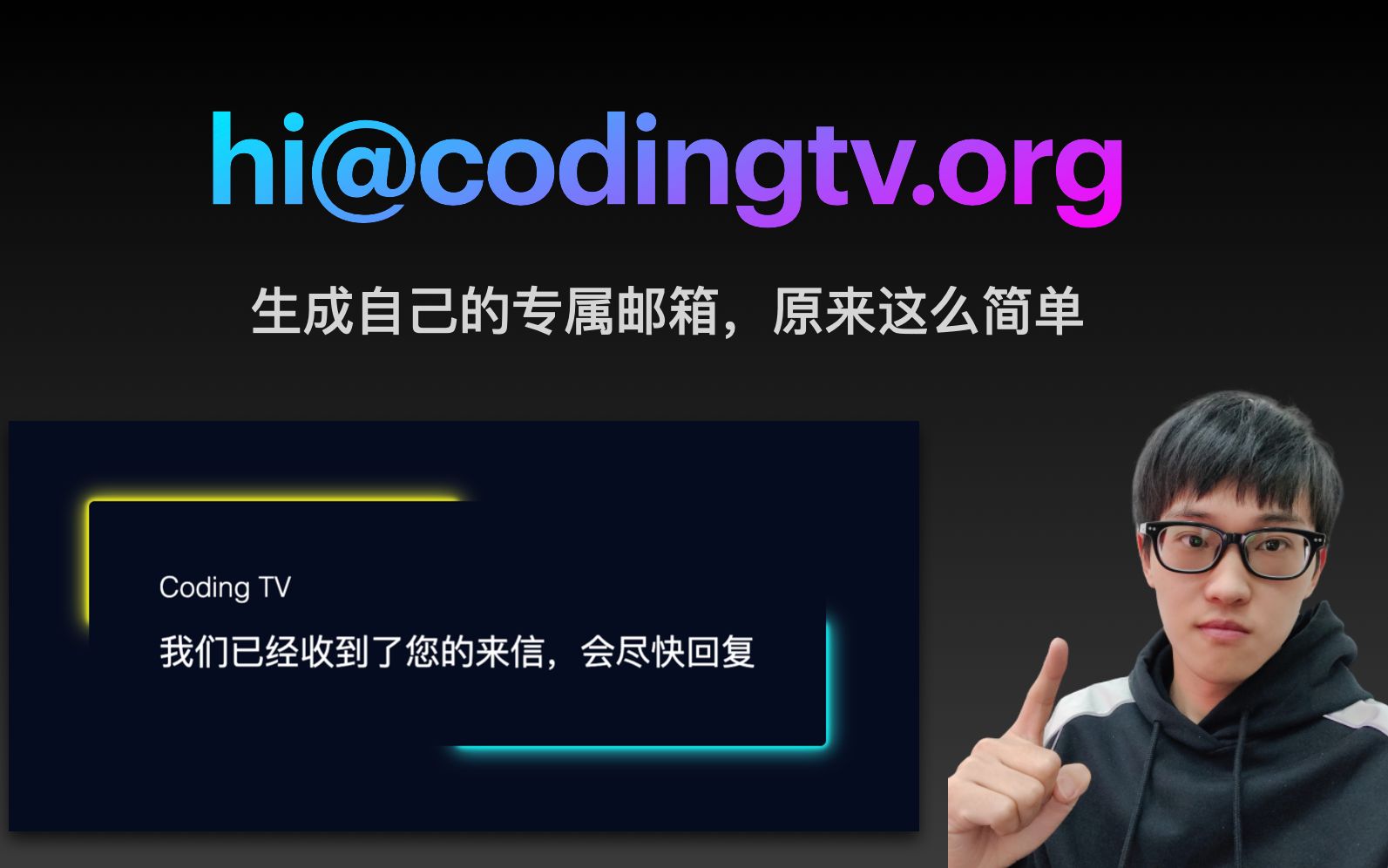 【S1E4】十分钟拥有自己的专属邮箱,以及通过代码发送炫酷邮件
