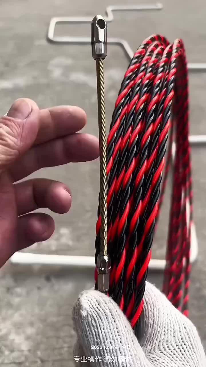 电工穿线器 穿线神器电工专用弹簧引线拉线器钢丝网线电线手动串线...
