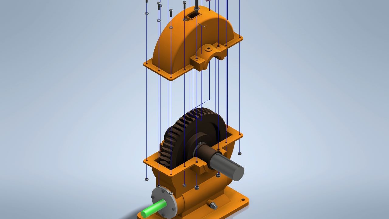 ...成图技术与产品信息建模创新大赛机械类计算机绘图爆炸图(inventor)