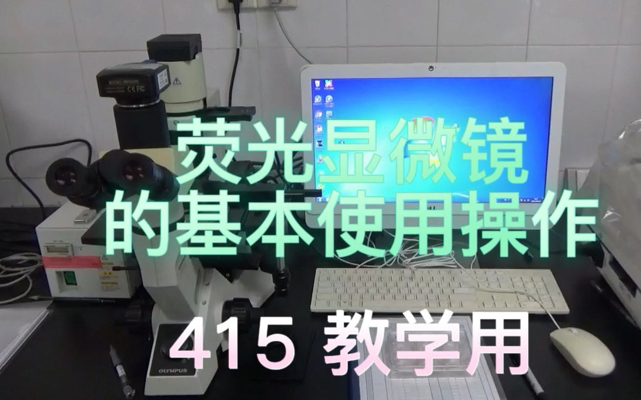 415倒置荧光显微镜的基本使用操作