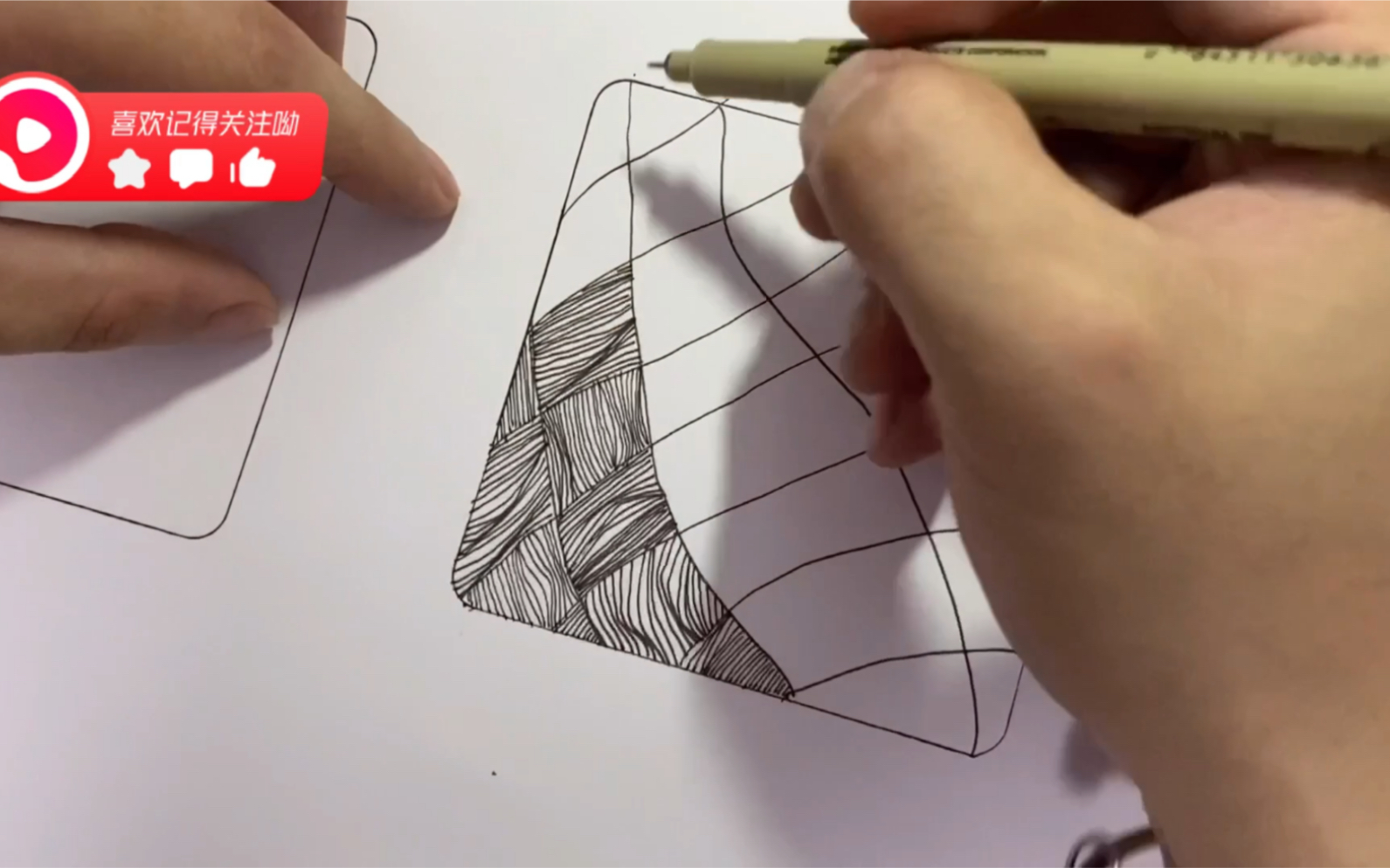 【禅绕画】线条入门!过程简单解压,成品相当惊艳,一笔一纸就可以画...