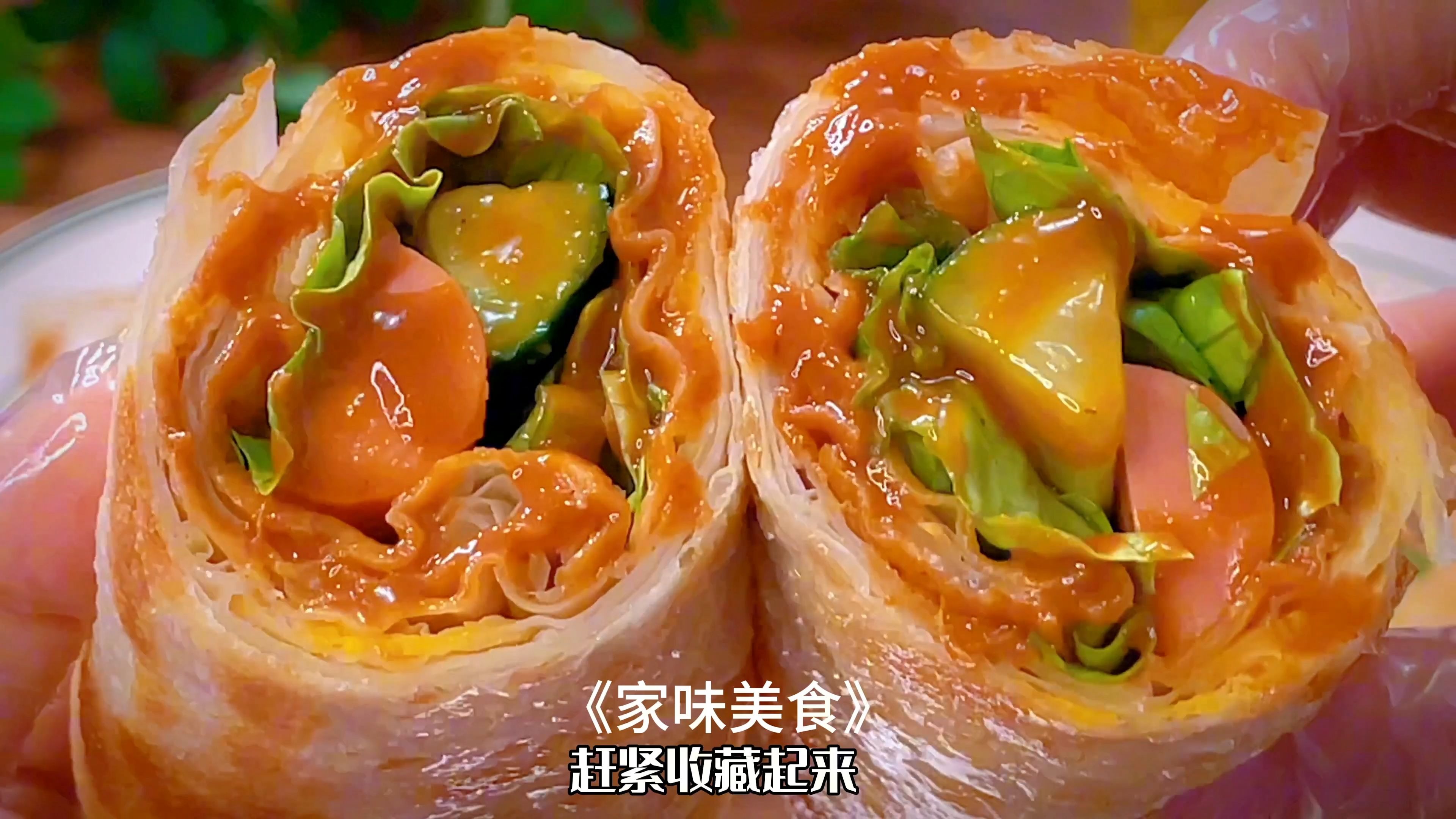 今天的早餐虾仁粥煎蛋灌饼