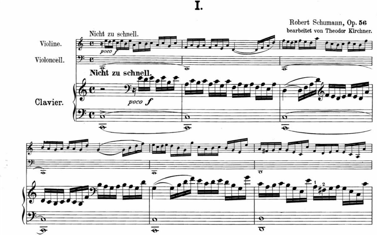 ...练习曲 Op.56(柯希纳改编)Schumann - Six Studies in the Form of Canon