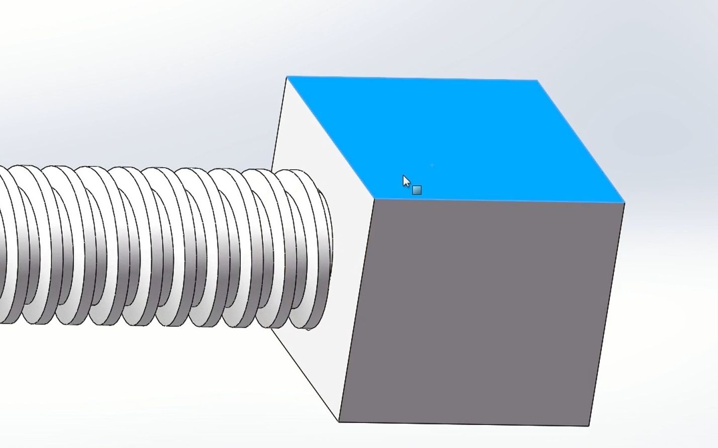 梯形螺纹的建模与配合