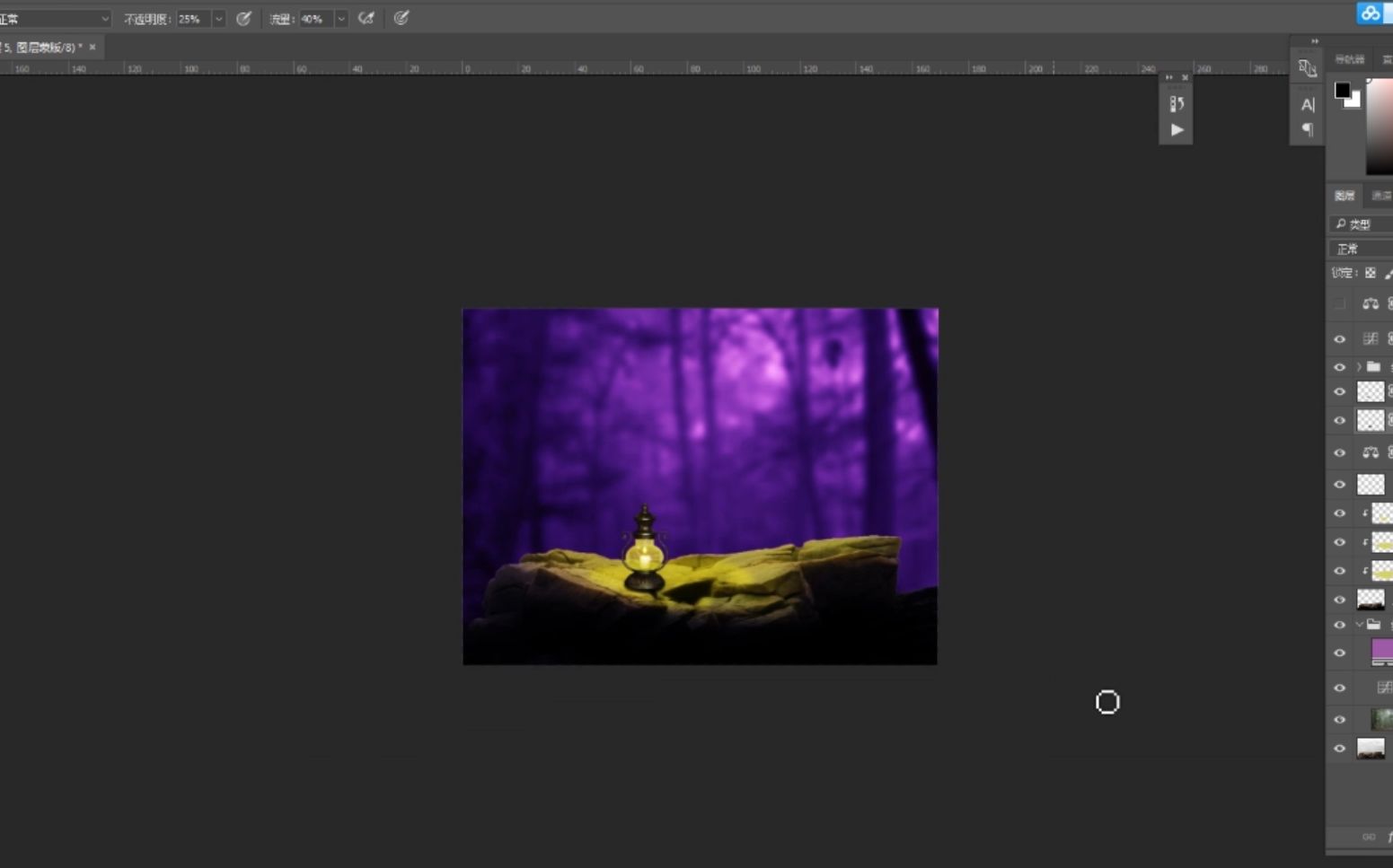 photoshop教程!PS教你水晶灯创意合成