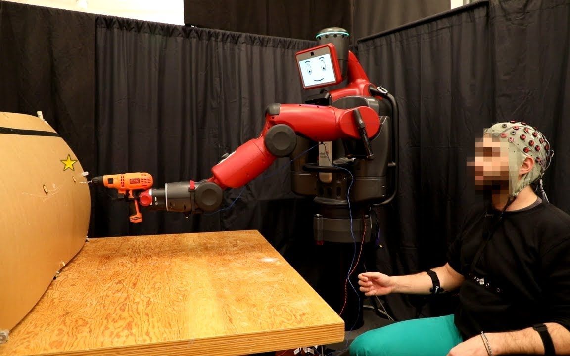 用肌电和脑电信号指导机器人「机械臂」2021【MIT】
