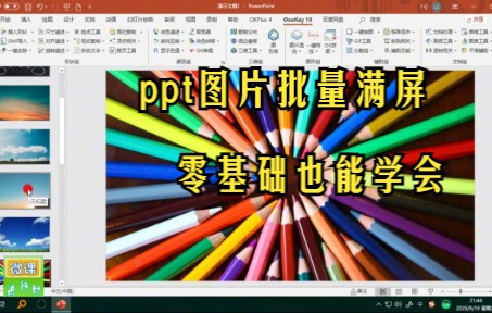 【PPT技巧】今天教你如何在ppt中把图片批量满屏