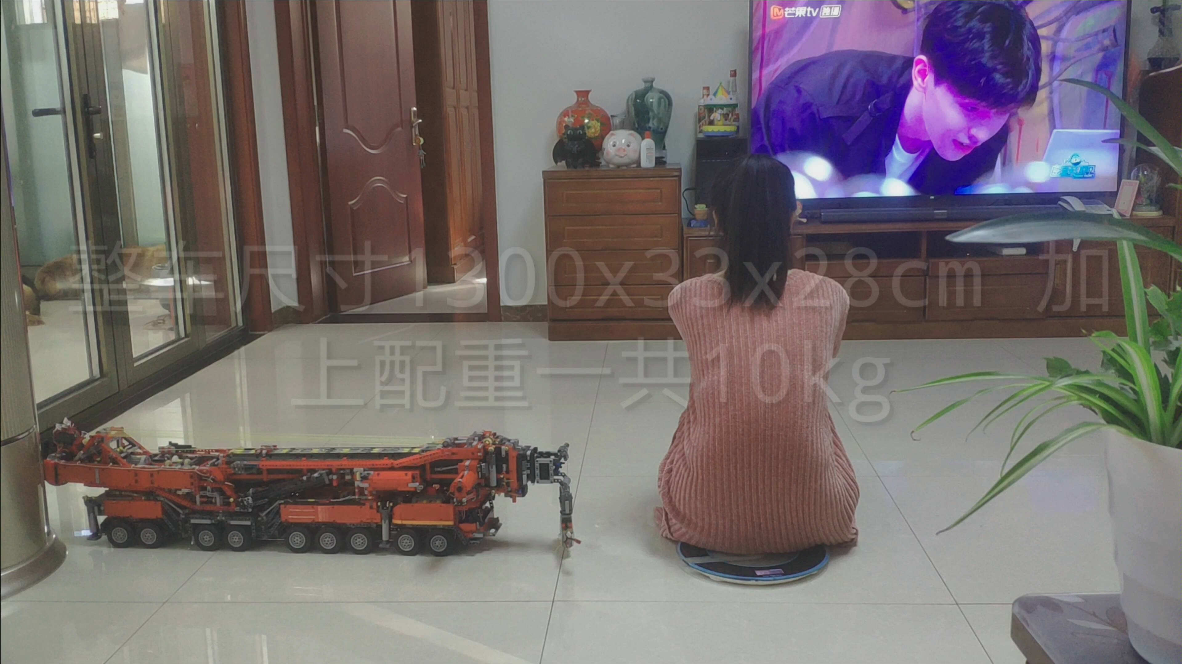 乐高MOC利勃海尔LTM11200吊车 遥控吊小药瓶 操作视频