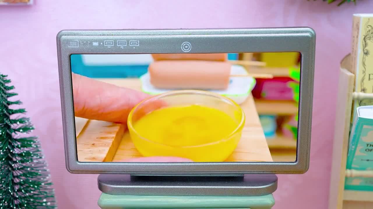 迷你小厨房烹饪制作多彩炸鸡腿