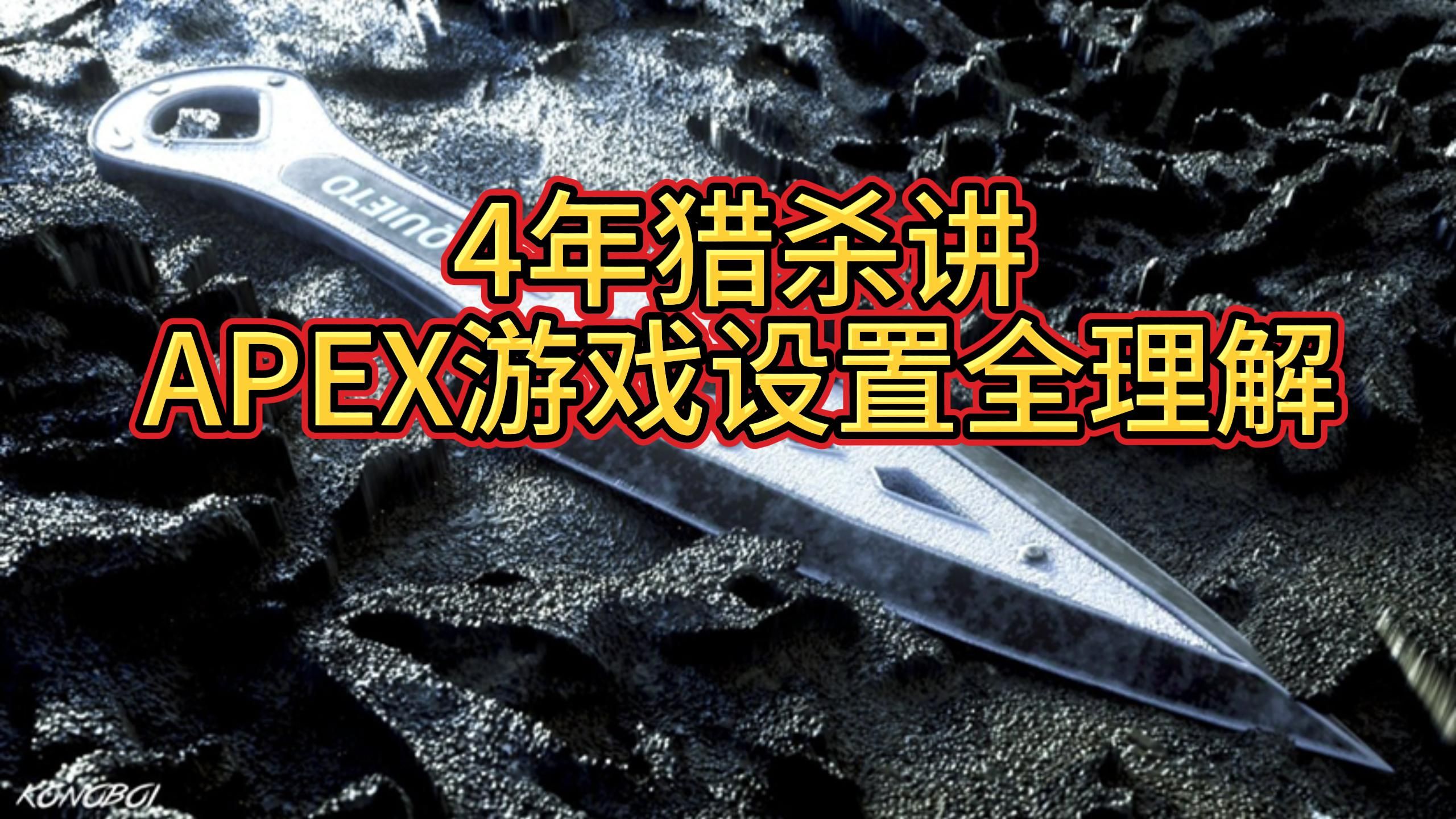 4年猎杀讲APEX游戏设置全理解