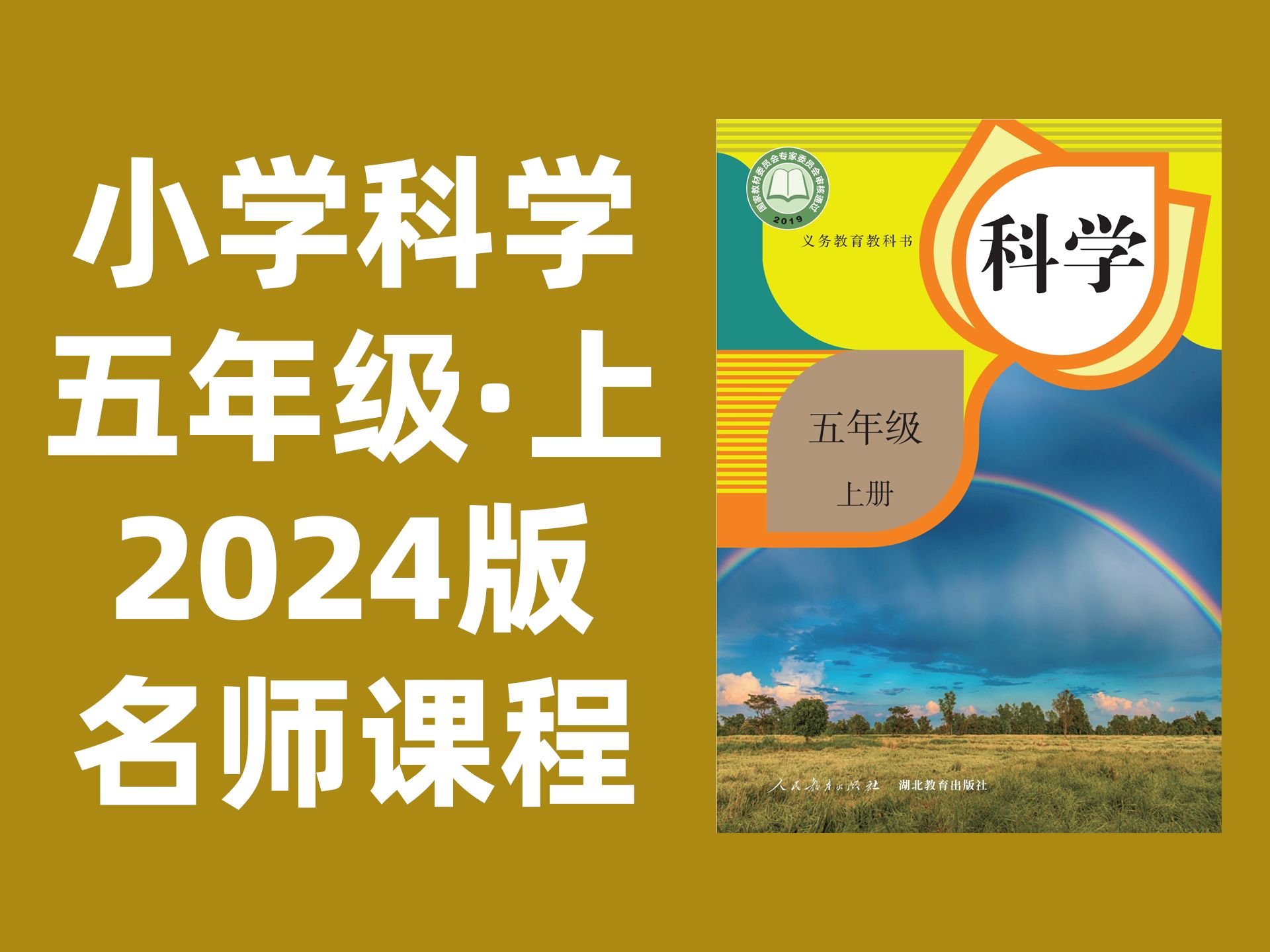 【32集全】小学科学五年级上册:2024最新版名师课程(附习题和课后...