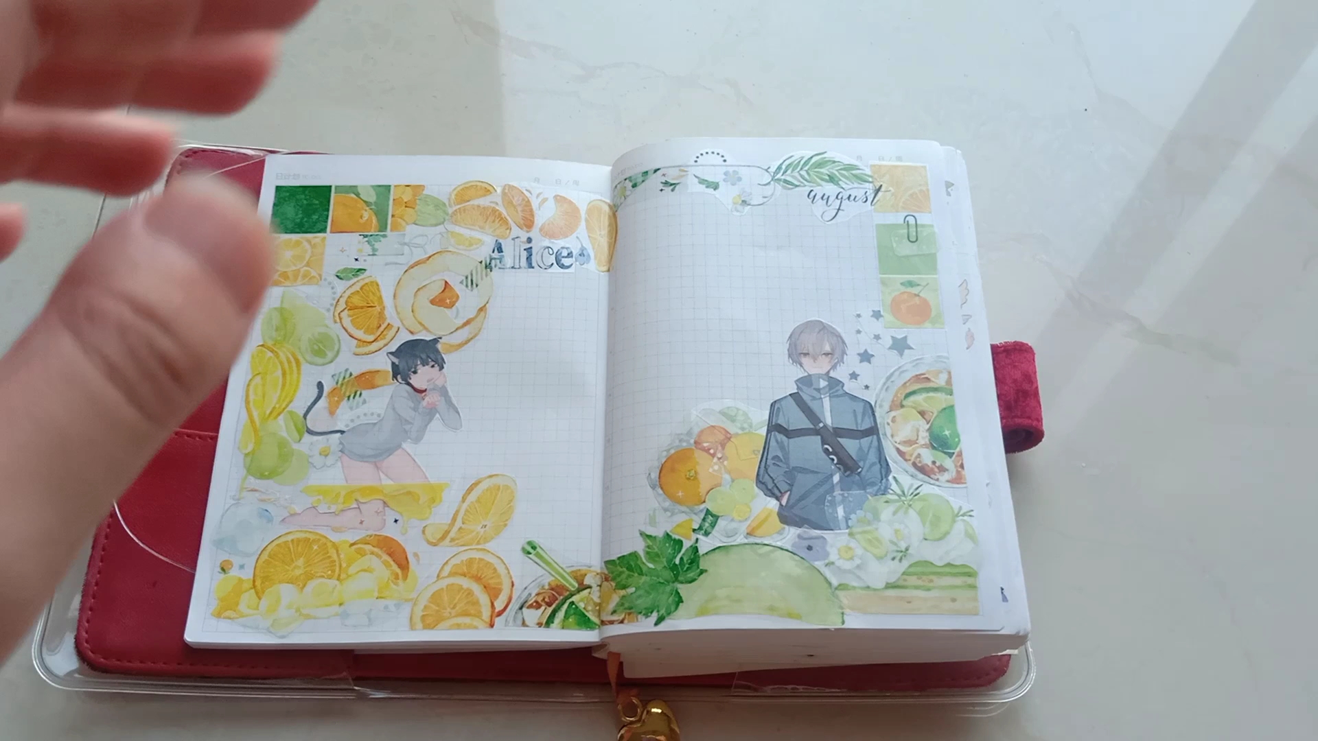 两百多页原创排版构思设计手账拼贴(背景的水声很喜欢,挺多歌的音乐...