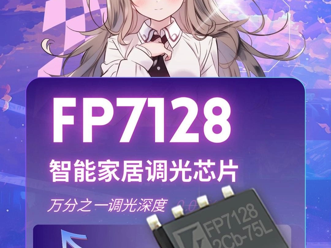 FP7128芯片功能讲解,万分之一的调光深度,高辉度调光