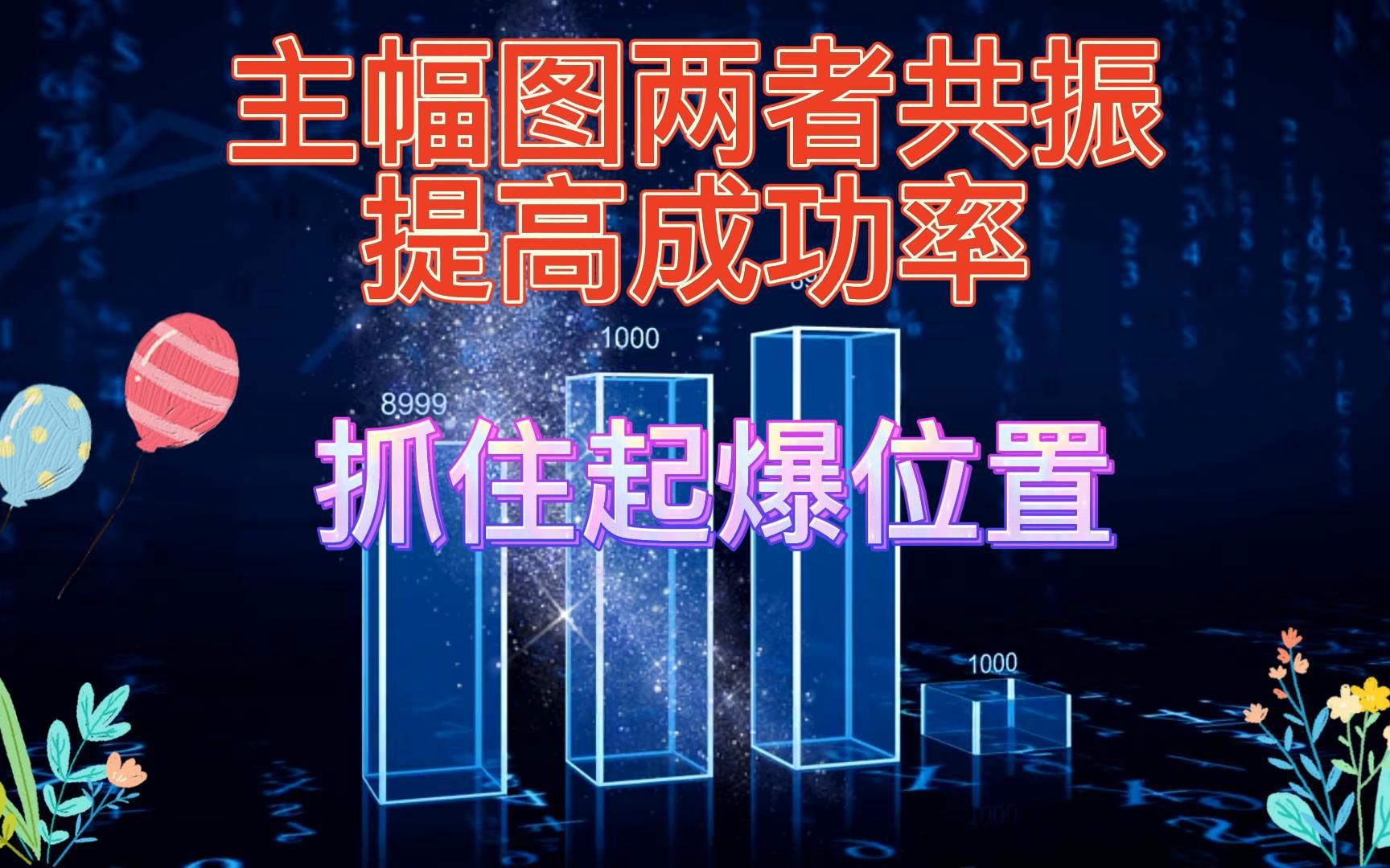 通达信公式编写教程,主幅图两者共振提高成功率,抓住起爆位置