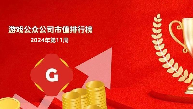 2024年第11周中国游戏公众公司市值排行榜,腾讯网易皆上涨