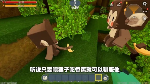 迷你世界:雨林生存!寻找神秘宝藏,却被猴子打劫,还要追着我打