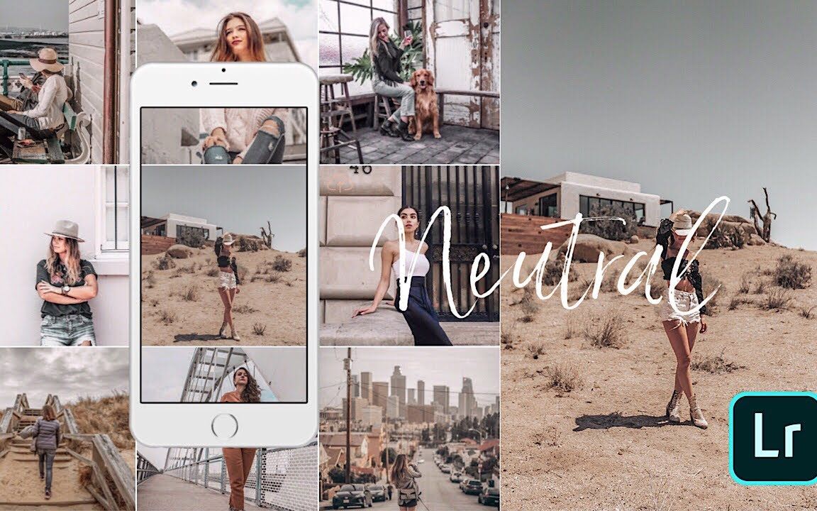 时尚人像摄影Lr调色教程,手机电脑预设下载!