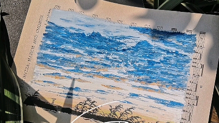 油画棒教程|“第一次看见宇宙 是和你四目相对时”(附色号教程)