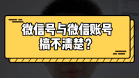 微信号与微信账号,搞不清楚?
