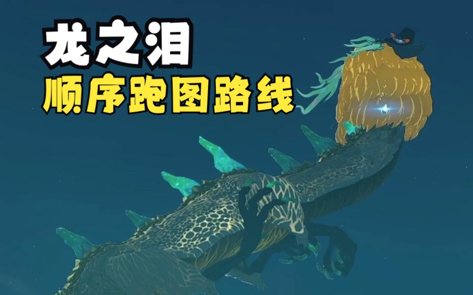 【塞尔达王国之泪】全12个龙之泪顺序跑图路线_单机游戏热门视频