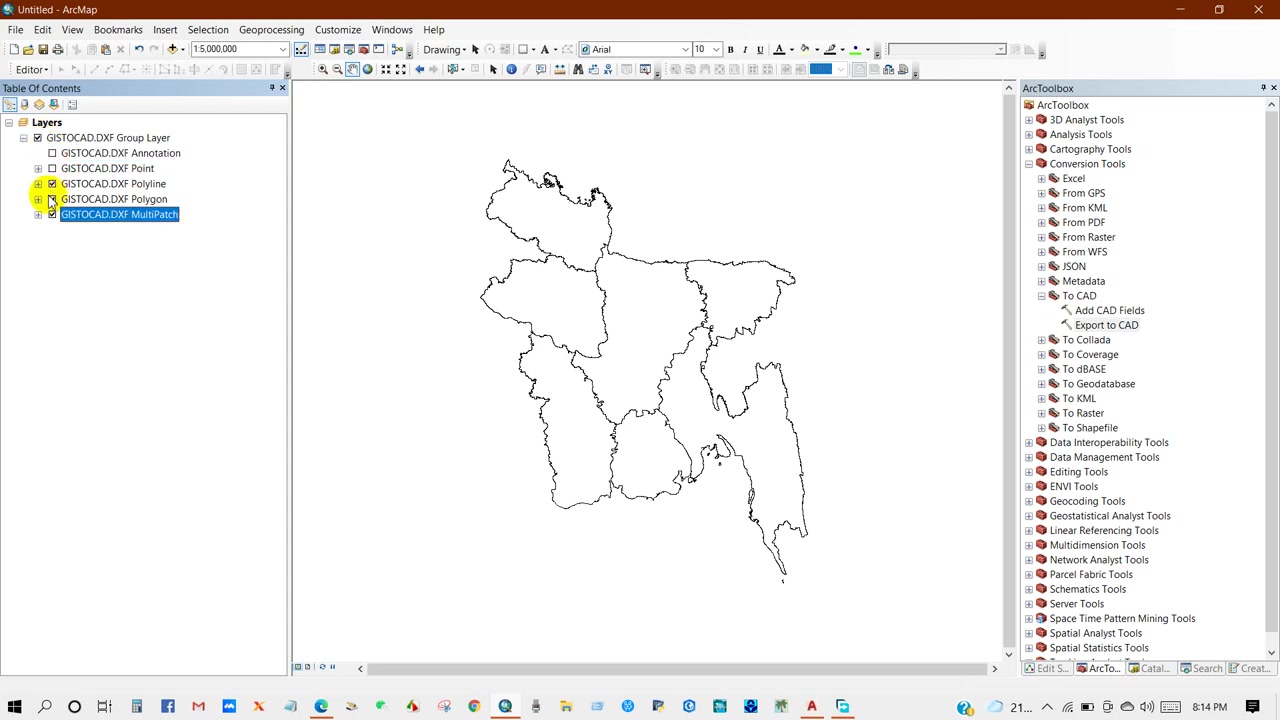 如何将 AutoCAD 文件 (.dxf/.dwg) 转换为 GIS 文件 (shapefile) 格式以及...