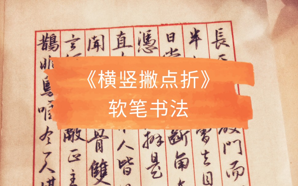【梓琦手写】横竖撇点折