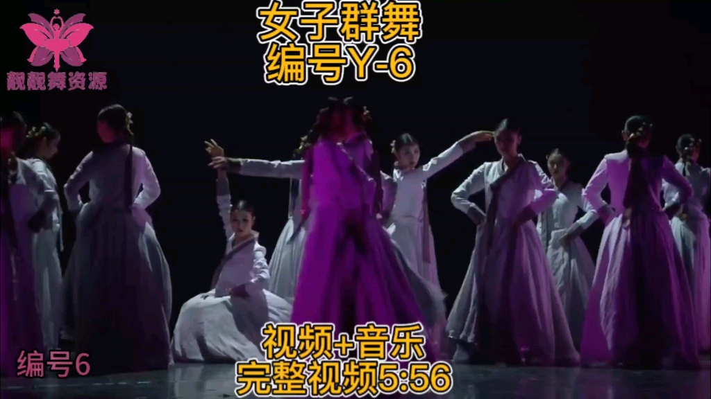 女子朝鲜族群舞推荐,编号Y-6古典舞莲花杯获奖作品适合大型汇报演出...