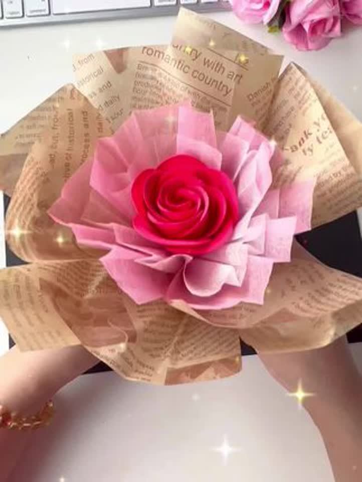 用粘土做漂亮的玫瑰花,非常简单,做一朵送给亲爱的老师吧#亲子手工 #...