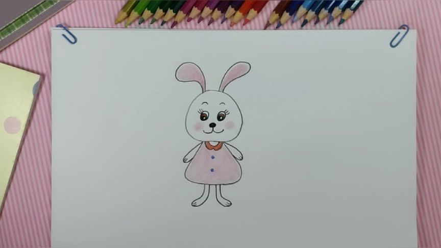 十二生肖之兔 简单好看的Q版画法 快快动手画起来