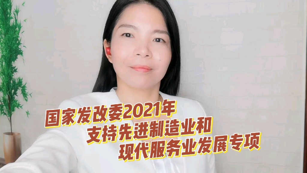 国家发改委2021年支持先进制造业和现代服务业发展专项