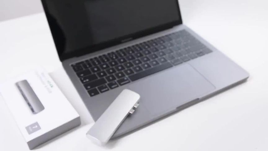 适用苹果华为笔记本电脑USB转换器MacBoo转接头type-c扩展坞HDMI