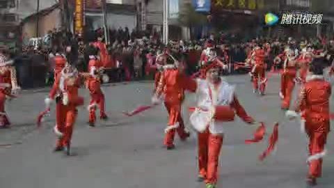 安塞腰鼓贺新春--房县文体局与房县职业技术学校联合表演