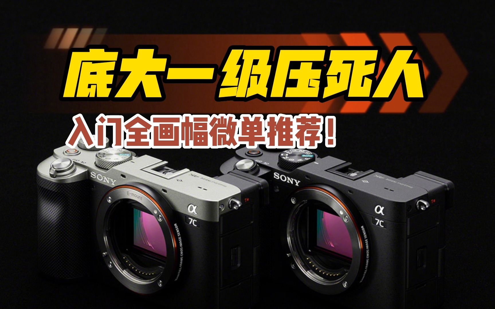 “底大一级压死人”,入门全画幅微单推荐!