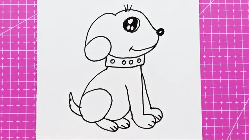 创意简笔画：用两个数字6画小狗